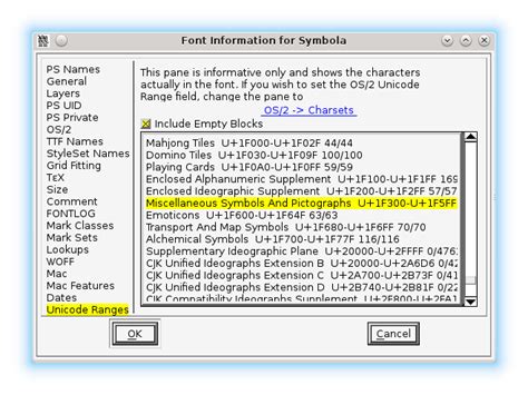 Debian How To A Add A Unicode Range In Fontforge Super User