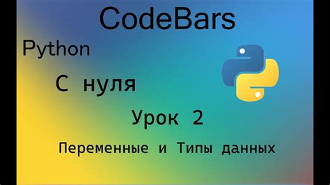 python Урок 2 Переменные и Типы данных youtube