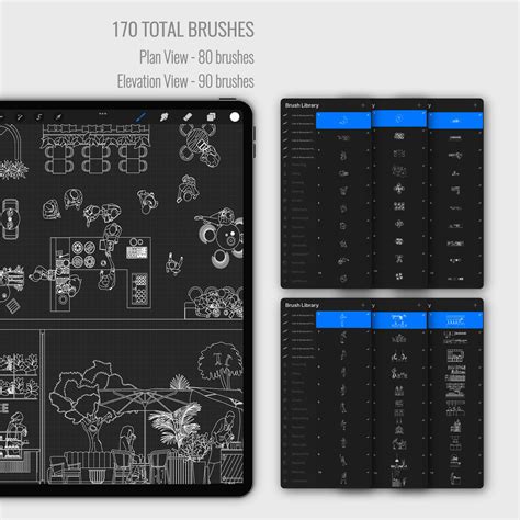 Procreate Architecture Cafe And Restaurant Collection Toffu Co