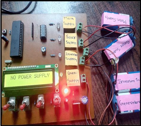 Auto Power Switching Mains Solar Inverter Or Generator Full Prototype Project