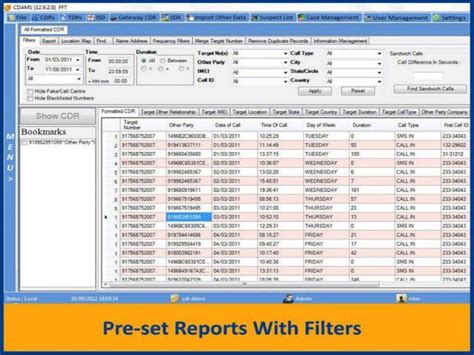 Guideline For Call Data Record Analysis By Raghu Khimani Ppt