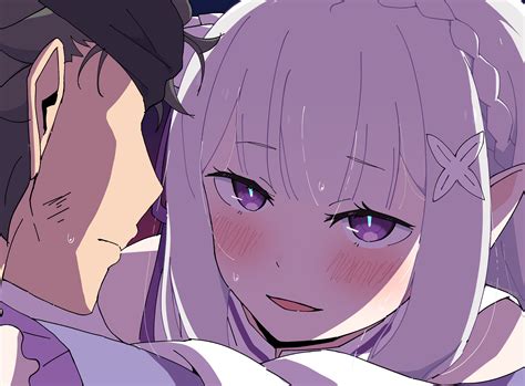 Emilia And Natsuki Subaru Rezero Kara Hajimeru Isekai Seikatsu And 1 More Drawn By Sunegg1112 Emilia And Natsuki Subaru Rezero Kara Hajimeru Isekai Seikatsu And 1 More Drawn By Sunegg1112
