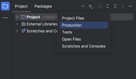 Project Tool Window Intellij Idea Documentation