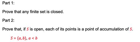 solved part 1 prove that any finite set is closed part 2
