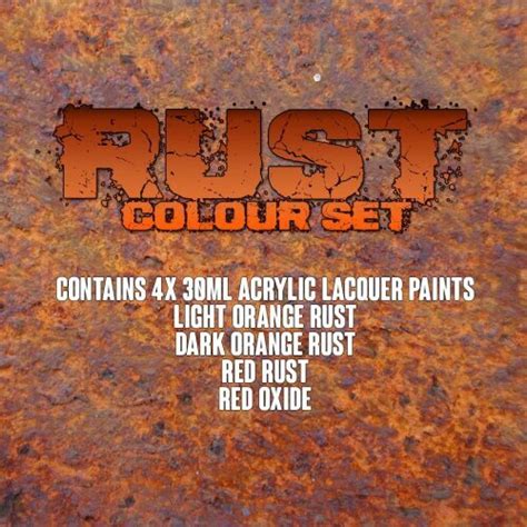 RUST Colour Set Models Hobbies U