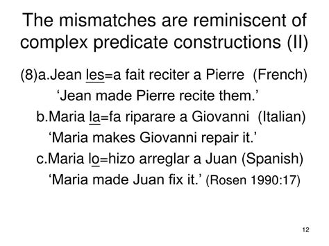 Ppt Syntax Semantics Mismatches And Complex Predicate Formation In Formosan Languages