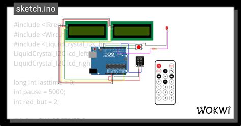 TWO LCD Wokwi ESP STM Arduino Simulator