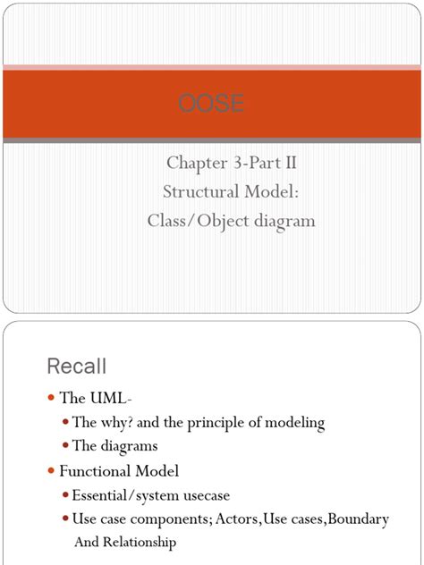 Oose Chapter 3 Part Ii Structural Modeling Pdf Class Computer