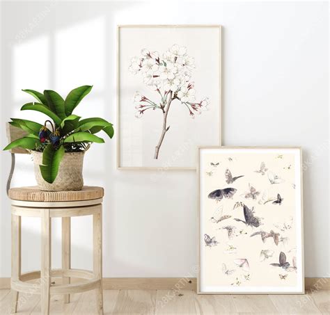 Постеры и картины ”БАБОЧКИ И ВЕТКА ” купить в Санкт Петербурге по цене 0 ₽ плакат ”БАБОЧКИ И