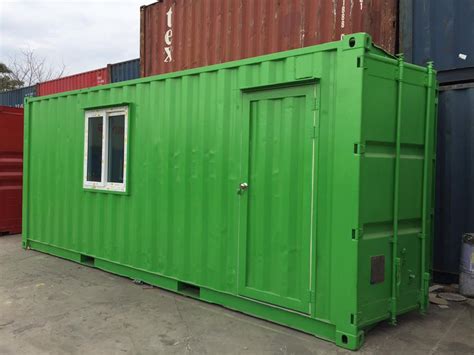 คอนเทนเนอร์โชว์เคส ตู้คอนเทนเนอร์ออฟฟิศ ห้องพัก ขนาด 20 ฟุต สถานที่ นิคมอุตสาหกรรมโรจนะ จ