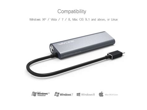 Wavlink 4 Ports Usb 3 1 Type C To Usb 3 0 Hub 5gbps Transmission Rates Aluminum Design Multi