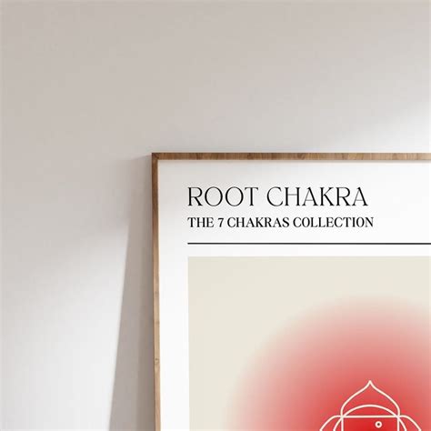 gradient aura red root chakra affirmations digital print spiritual