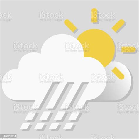 고립 된 벡터 개체 날씨 아이콘 써니 부분적으로 흐림 소나기의 기회 0명에 대한 스톡 벡터 아트 및 기타 이미지 0명 계절 구름 Istock