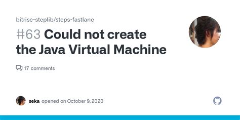 Could Not Create The Java Virtual Machine Issue 63 Bitrise Steplib Steps Fastlane GitHub