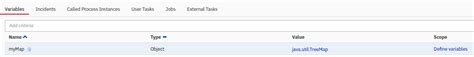 camunda modeler how to pass array value in map input variable