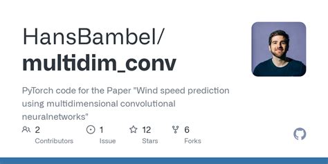 Github Hansbambelmultidimconv Pytorch Code For The Paper Wind