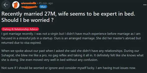 Trust Issues Coz She Is Good At Sex Worried That She Might Have Had A Relationship Before The
