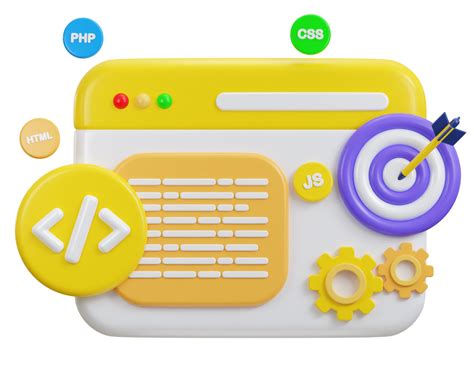 3d Programming Icon Symbol Of Software And Web Development Illustration
