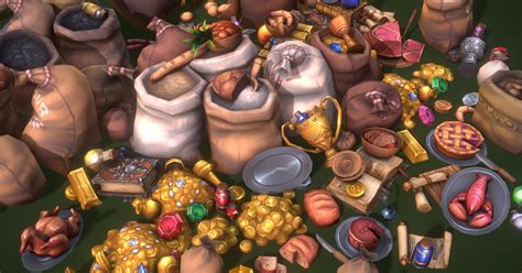 Low Poly Loot Set 100 Objects 3d Props Unity Asset Store