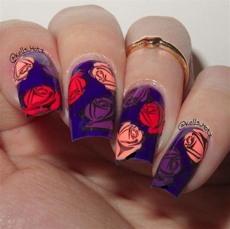 Стена ВКонтакте Цветы на ногтях Искусство маникюра Стемпинг для ногтей