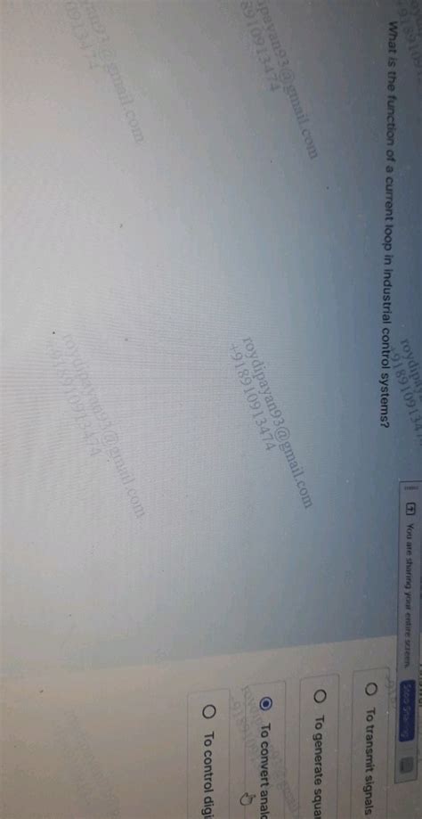 What Is The Function Of A Current Loop In Studyx