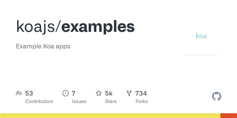 Examples Package Json At Master Koajs Examples GitHub