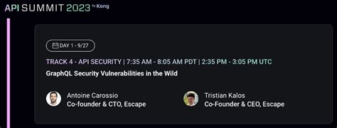 Antoine Carossio On Linkedin Apisummit2023
