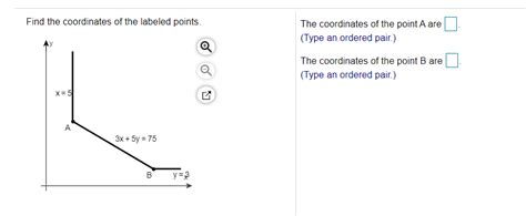Solved Find The Coordinates Of The Labeled Points The Chegg