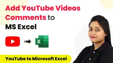 How To Add YouTube Video Comments To Microsoft Excel YouTube MS Excel Integration YouTube
