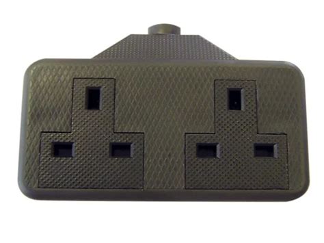 Buy Dencon 9433bnb Trailing Socket 13a 2 Gang Black Dcn9433bnb Diy At Bandq