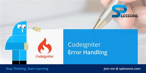 Codeigniter Error Handling Splessons