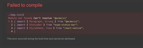 Managed Web Version Not Compiling · Issue 30 · Bycedricexpo Monorepo