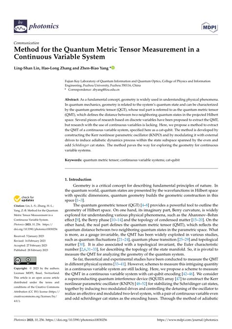pdf method for the quantum metric tensor measurement in a continuous