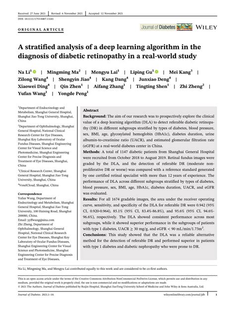 pdf a stratified analysis of a deep learning algorithm in the