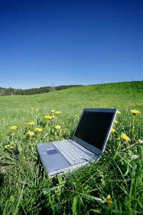 Field Notebook Stock Image Image Of Grass Field Keyboard 259789