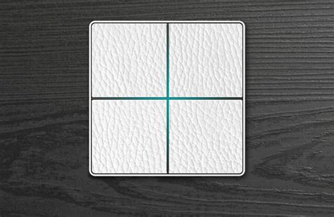 Knx Smart Hotel Light Switch Touch Switch Metal Panel 4 Gang For Basalte Style High Quality