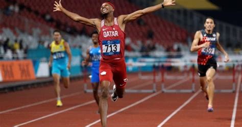 Qatars Champion Samba Wins Gold Medal In 400m Hurdles Whats Goin On Qatar Qatars Champion Samba Wins Gold Medal In 400m Hurdles Whats Goin On Qatar