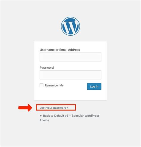 How To Login To Wordpress Wordpress Default Passwords