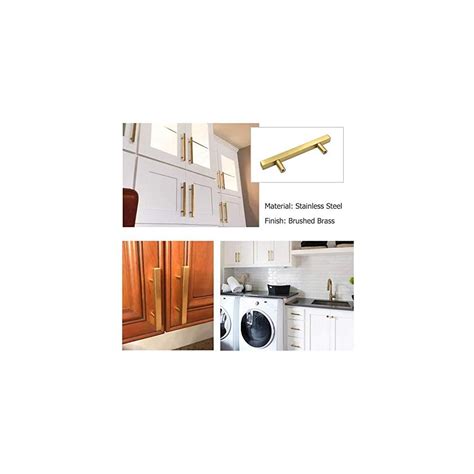 Buy Lontan 10 Pack Kitchen Cabinet Handles Brass Cabinet Pulls Modern Gold Dresser Drawer Pulls