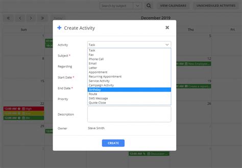 Create And Manage Custom Activities With Dynamics Calendar Appjetty Blog