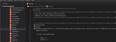 Reinstallation Of VSCode And Twinbasic All Code Modules Have Are External Source File Warning