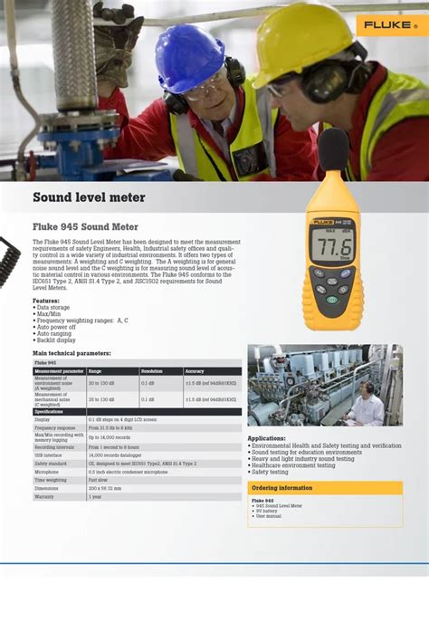 Digital Sound Level Meter Fluke Sound Meter Wholesale Trader From Mumbai