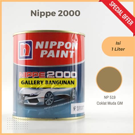 Jual Nippe Np Coklat Muda Gm Cat Kayu Besi NC Nippon Paint Kemasan Liter Shopee