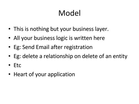 Model View Controller Ppt