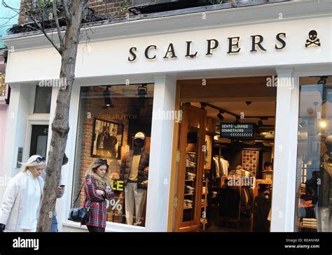 Scalpers brand logo seen in Carnaby Street in London, UK Stock Photo ...