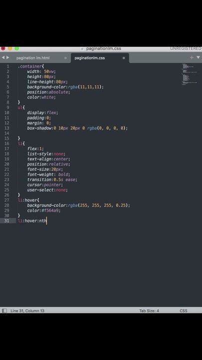 pagination pagination html css coding programming program