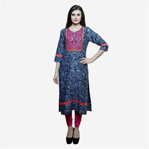 Rayon Embroidery Kurtis Size Xxl At Rs 400 In Jaipur Id 14968645488