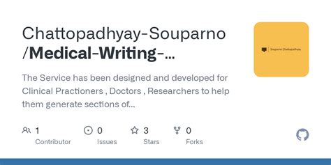 Github Chattopadhyay Souparnomedical Writing Automation The Service
