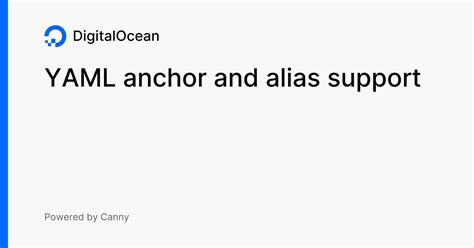 Yaml Anchor And Alias Support Voters Digitalocean