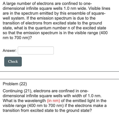 Solved A Large Number Of Electrons Are Confined To One